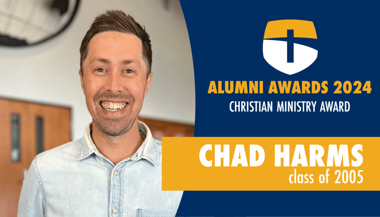 Alumni Award Spotlight: Chad Harms Receives Christian Ministry Award ...